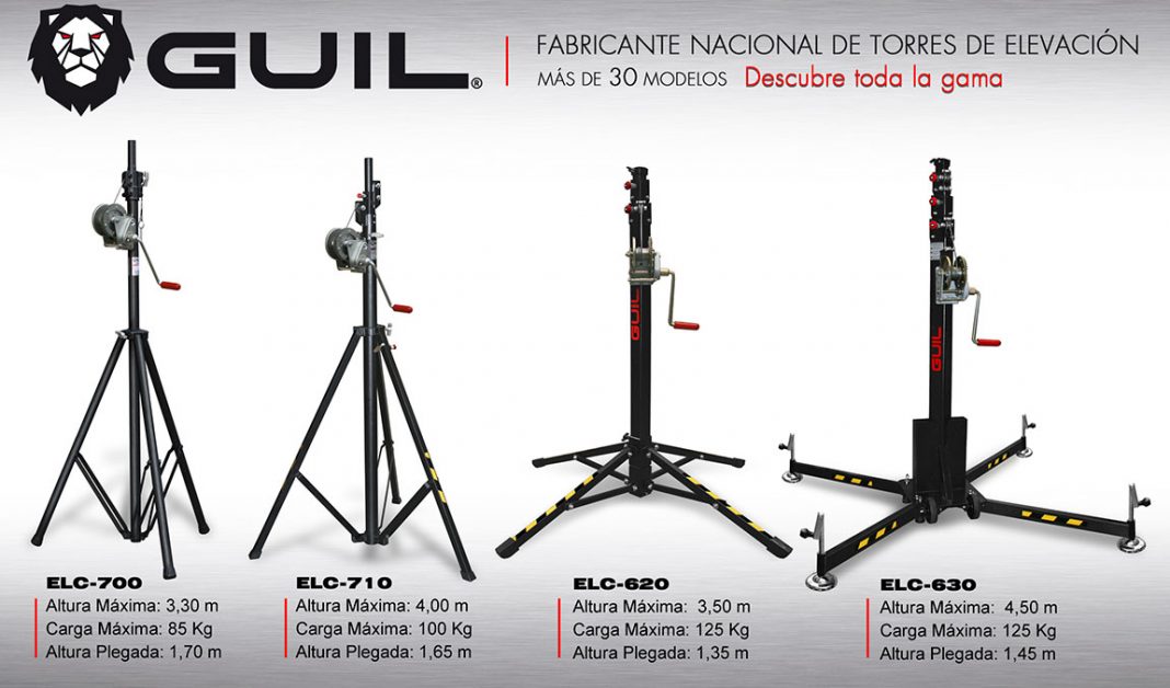 Cuatro nuevos modelos de Torres de Elevación GUIL