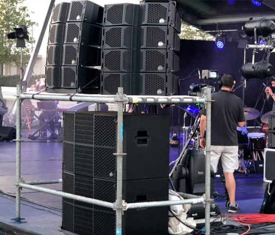 Sistemas line array de Clair Brothers en el Summer Nostos Festival