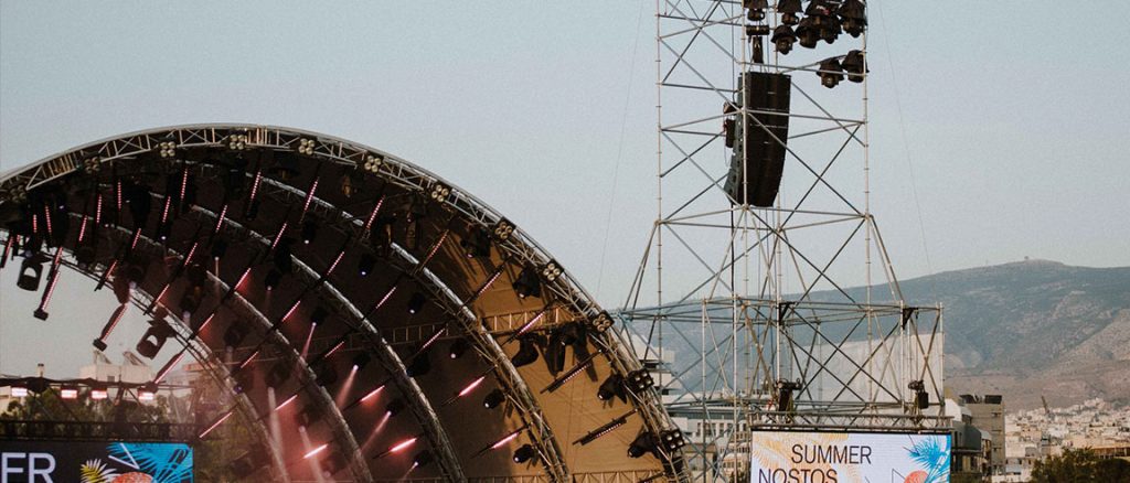 Sistemas line array de Clair Brothers en el Summer Nostos Festival