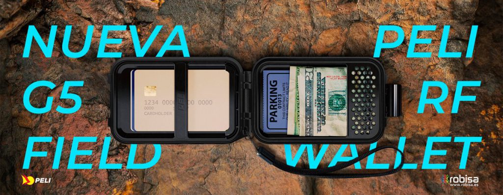 Peli RF G5 Field Wallet cartera de seguridad sumergible y bloqueo RFID