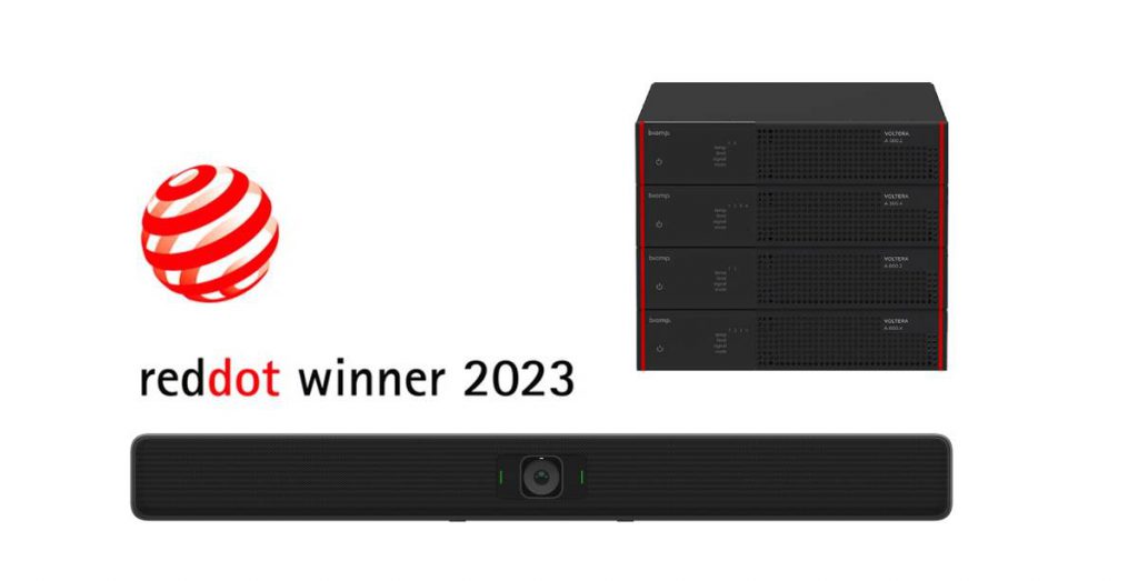 Biamp gana los premios Red Dot 2023: Excelencia en diseño audiovisual"