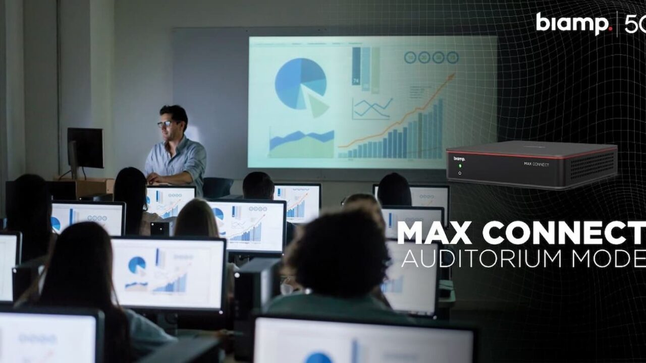 Biamp MAX Connect en ISE 2026: innovación para auditorios